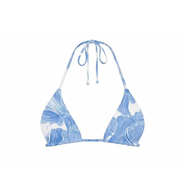 CHAUDE SWIMWEAR Toni Triangle Bikini Top - Blue