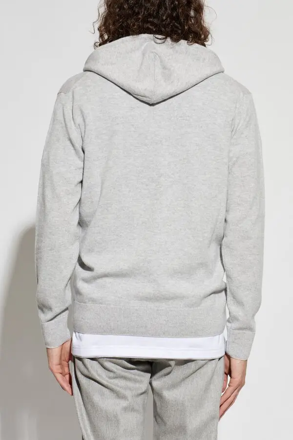 Eleventy Cashmere Hooded Zip-up Cardigan