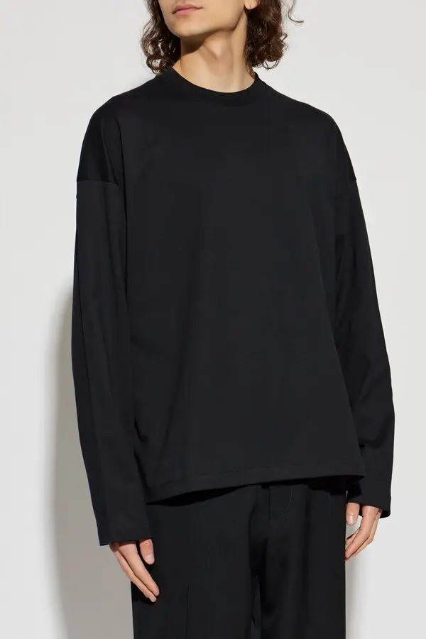 JIL SANDER Long Sleeve T-shirt - Black