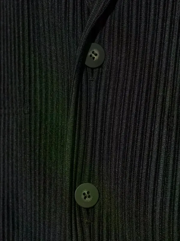 Issey Miyake Plissé-effect Notched-lapel Jacket