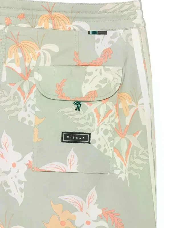VISSLA Sub Tropic Floral-print Swim Shorts