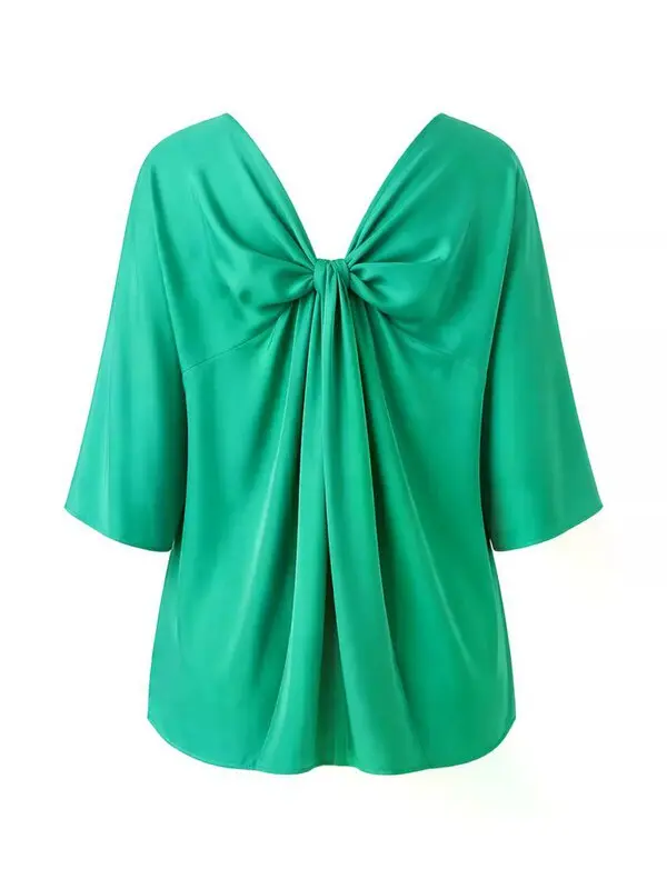 Max Mara Gattini Silk Blouse With Bow Detail