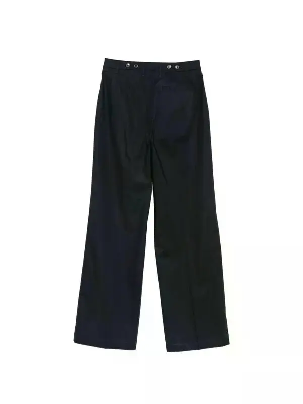 True Royal Pleated Wide-leg Trousers