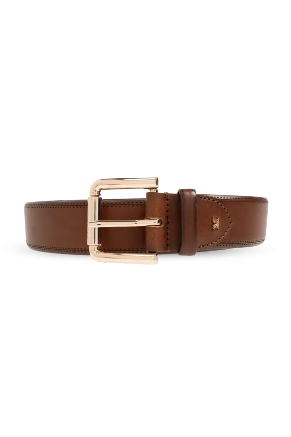 Max Mara Esodo Leather Belt - Brown