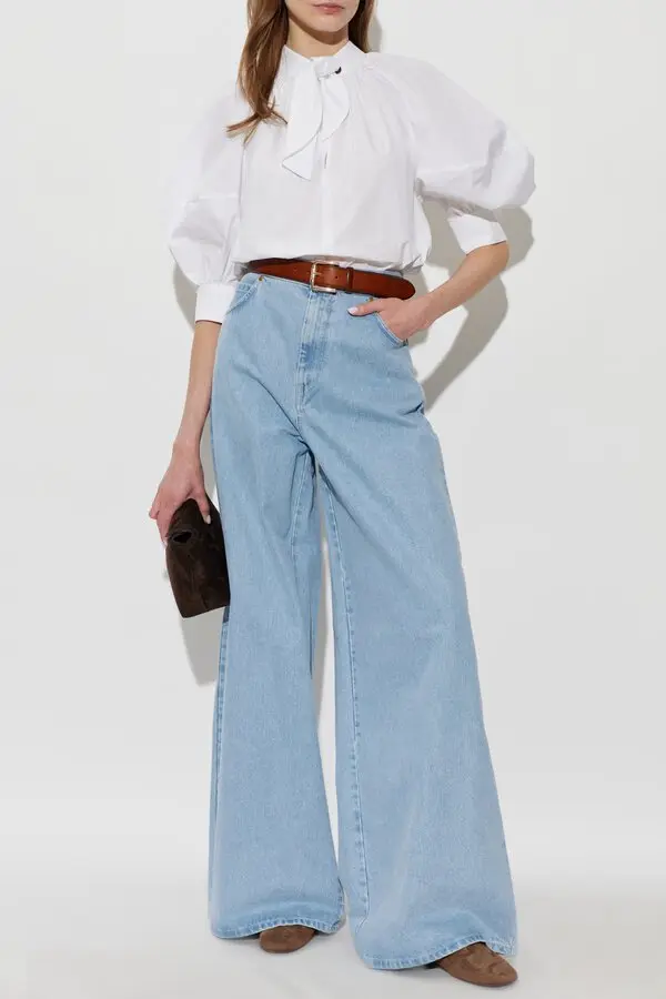 Max Mara Affari" Wide-leg Jeans - Blue