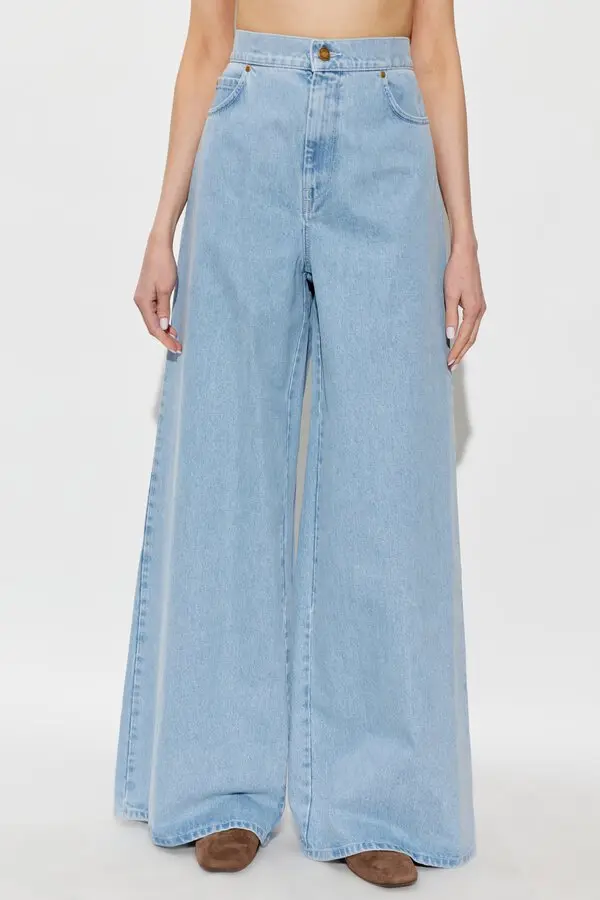 Max Mara Affari" Wide-leg Jeans - Blue