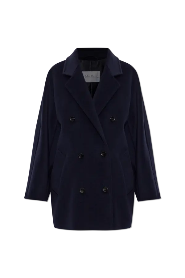 Max Mara Double-breasted Coat "rebus - Navy Blue