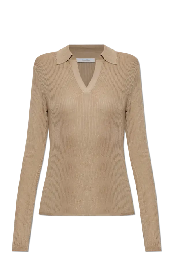 Max Mara Fergo Polo Knit Top