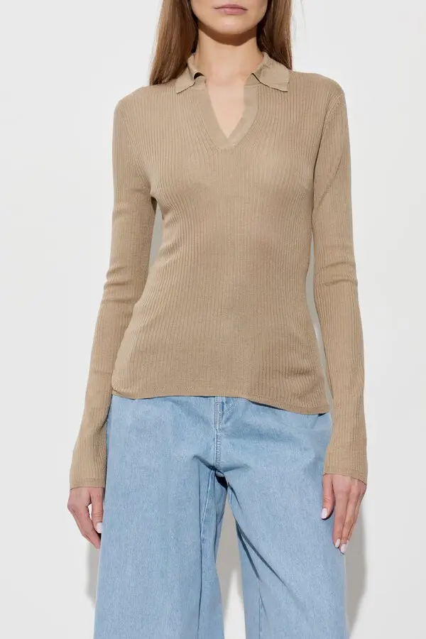Max Mara Fergo Polo Knit Top