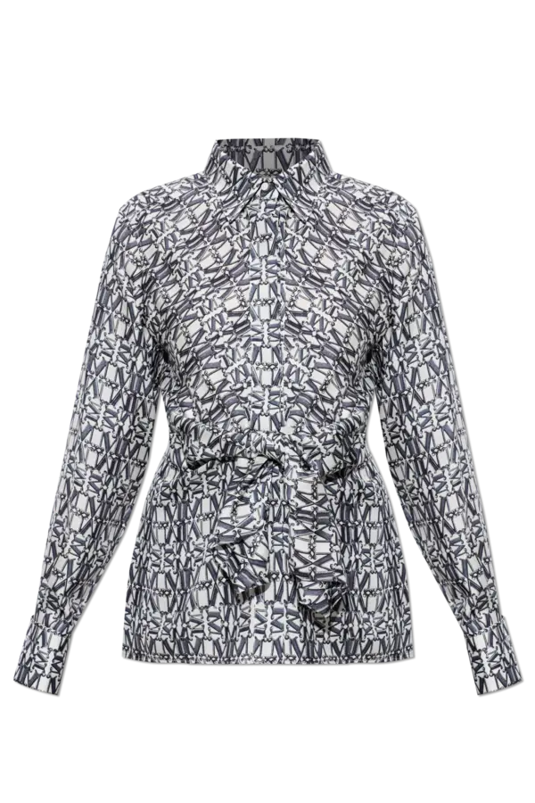 Max Mara Silk Shirt "marte - Navy Blue