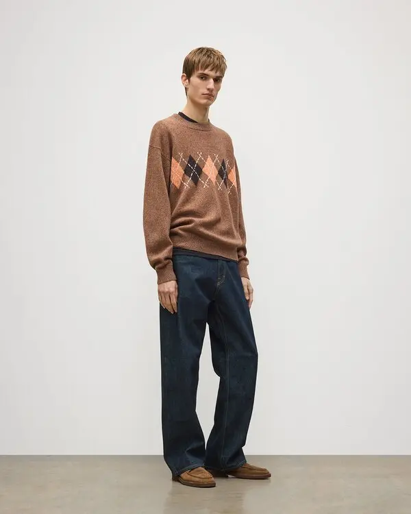 Johnstons Of Elgin Rusky Argyll Lambswool Jumper