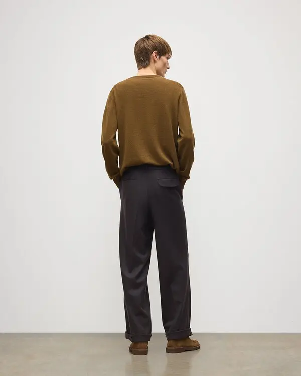 Johnstons Of Elgin Traquair Twill Check Wool & Cashmere Blend Trousers