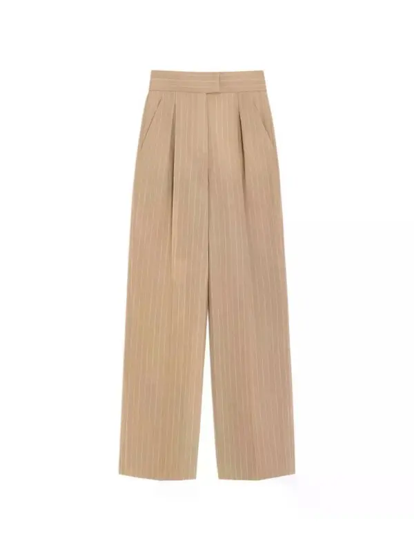 Valentino Garavani Faded Pinstripe Virgin Wool Trousers