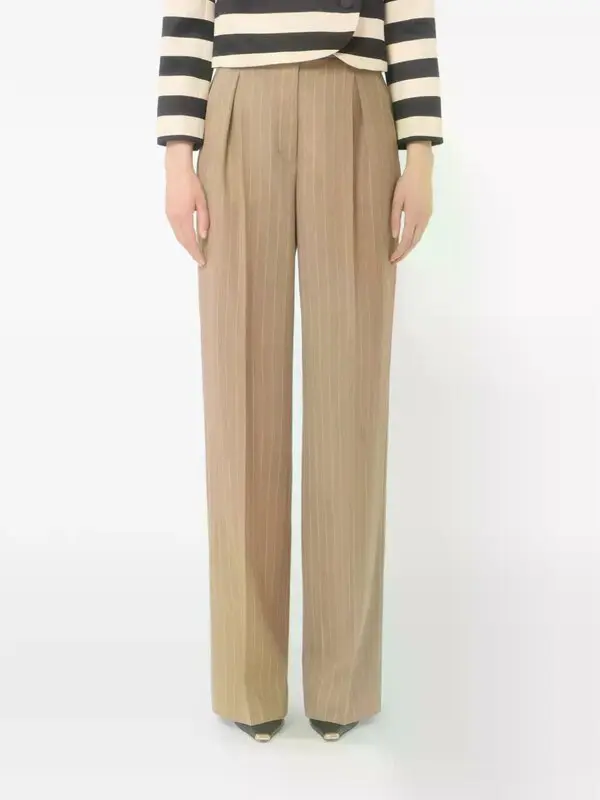 Valentino Garavani Faded Pinstripe Virgin Wool Trousers