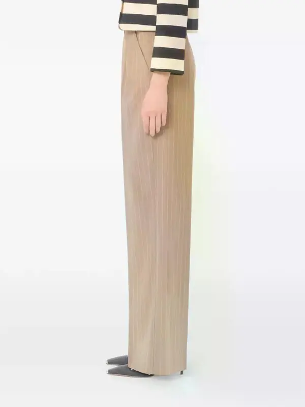 Valentino Garavani Faded Pinstripe Virgin Wool Trousers