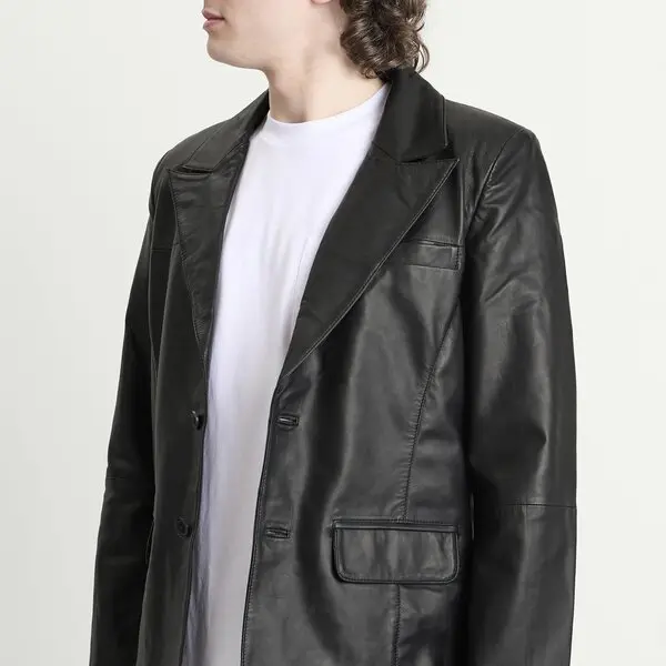 DEADWOOD Stanley Leather Blazer