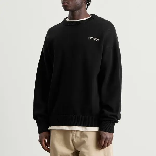SNDYS. Knit Pullover With Graphic Logo