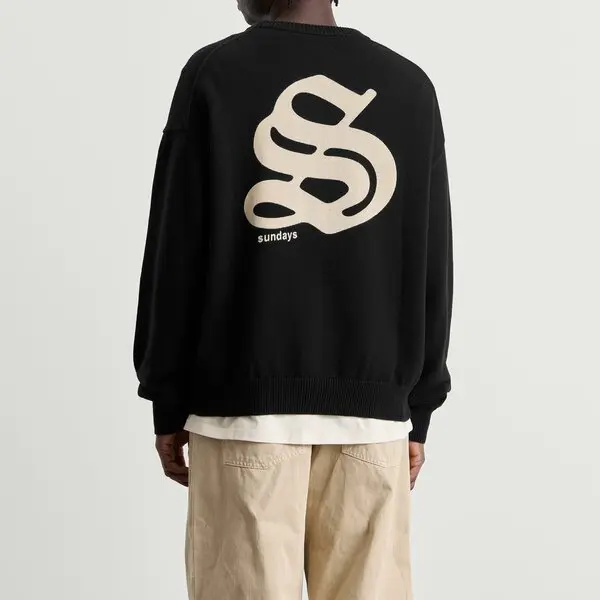SNDYS. Knit Pullover With Graphic Logo