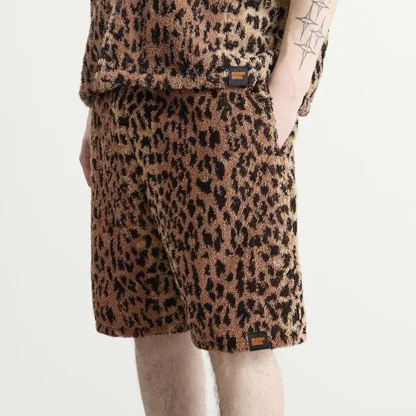NEIGHBORHOOD X Hippopotamus Terry Cloth Print Shorts