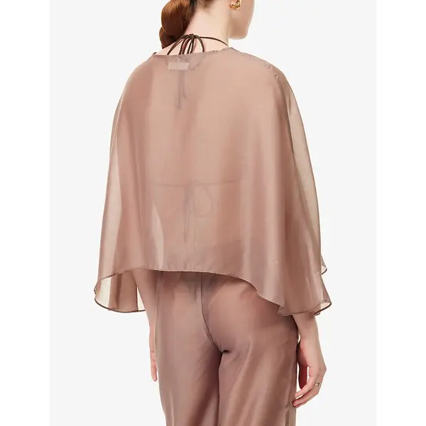 4TH & RECKLESS Sheer Cape Top