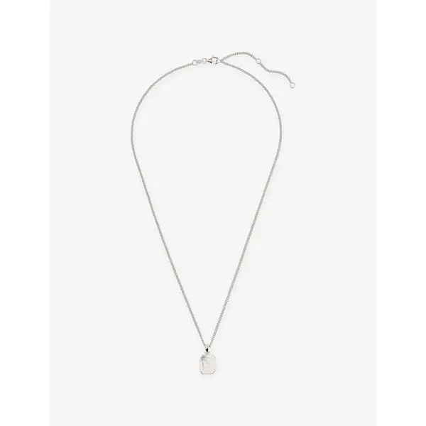 SERGE DENIMES Guardian Rhodium-plated Sterling Pendant Necklace With Cubic Zirconia - Silver