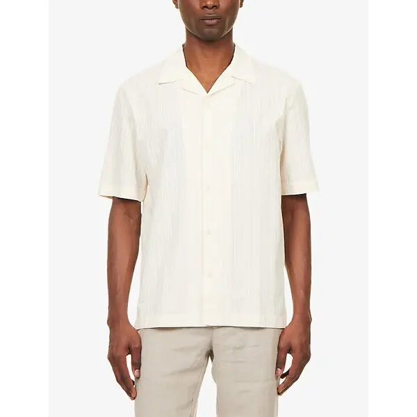 Sunspel Stripe-pattern Regular-fit Cotton Shirt
