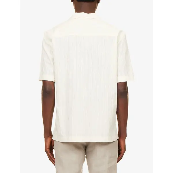 Sunspel Stripe-pattern Regular-fit Cotton Shirt
