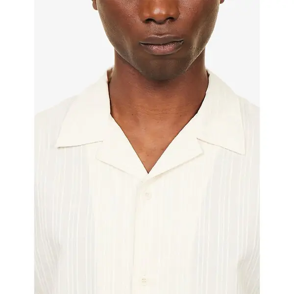 Sunspel Stripe-pattern Regular-fit Cotton Shirt