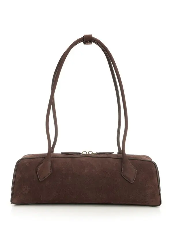 Alaïa Medium Le Teckel Bag In Shiny Goatskin - Brown