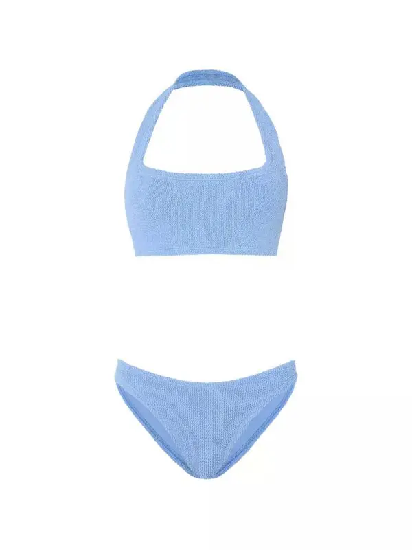 Hunza G Sandy Halterneck Bikini - Blue
