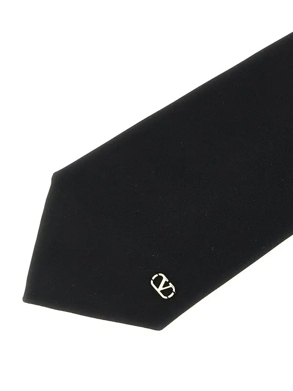 Valentino Garavani Silk Tie With Vlogo Signature
