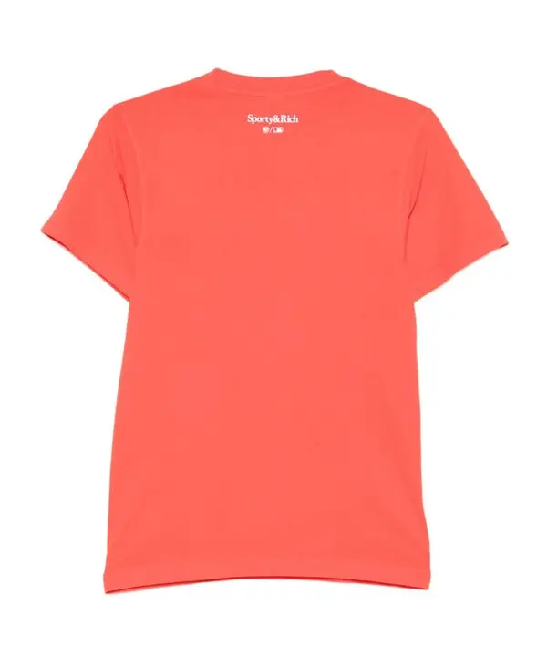 SPORTY  RICH Sporty & Rich Short Sleeve Crewneck T-shirt With Graphic