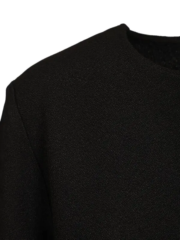 TOTEME Cropped Blouse With Wide Sleeves - Black