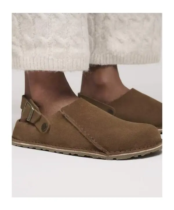 BIRKENSTOCK Buckle Strap Mule - Brown
