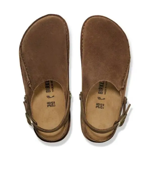 BIRKENSTOCK Buckle Strap Mule - Brown