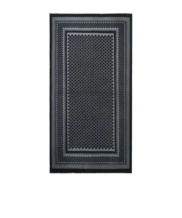 BY MALENE BIRGER Geometric-pattern Scarf - Charcoal