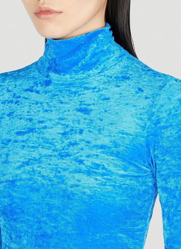 Vetements Technical Velvet Dress With Gloves