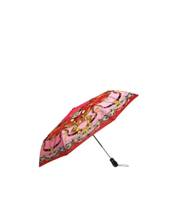 Moschino Printed Folding Umbrella - Multicolor