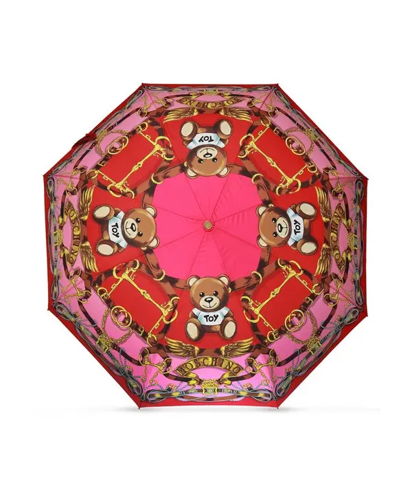 Moschino Printed Folding Umbrella