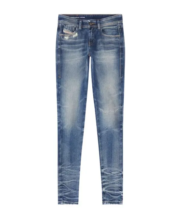 DIESEL® Slandy Skinny Jeans - Medium Blue
