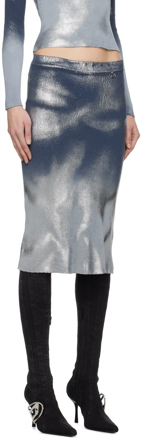 DIESEL® Mi-lan Ribbed Midi Skirt