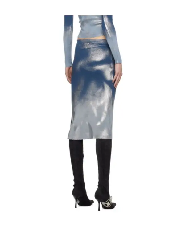 DIESEL® Mi-lan Ribbed Midi Skirt