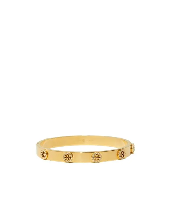 Tory Burch Miller Stud Pave Hinge Bracelet - Yellow