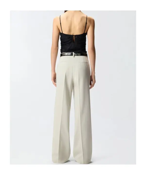 Pinko V-neck Lace Ruched Top