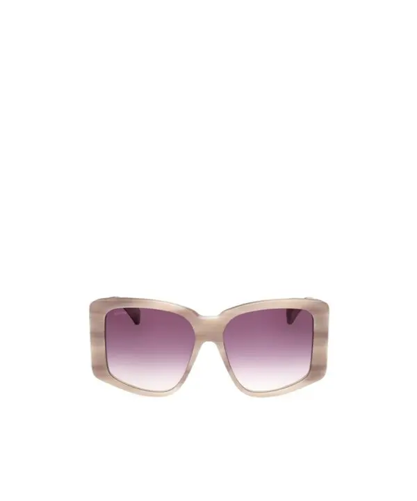 Max Mara Square Frame Sunglasses - Corno Beige