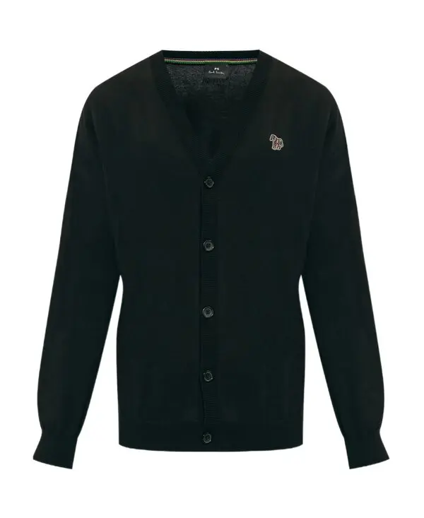 Paul Smith Zebra Patch V-neck Cardigan