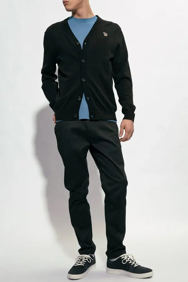 Paul Smith Zebra Patch V-neck Cardigan