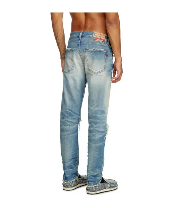 DIESEL® D-strukt Tapered Jeans - Medium Blue