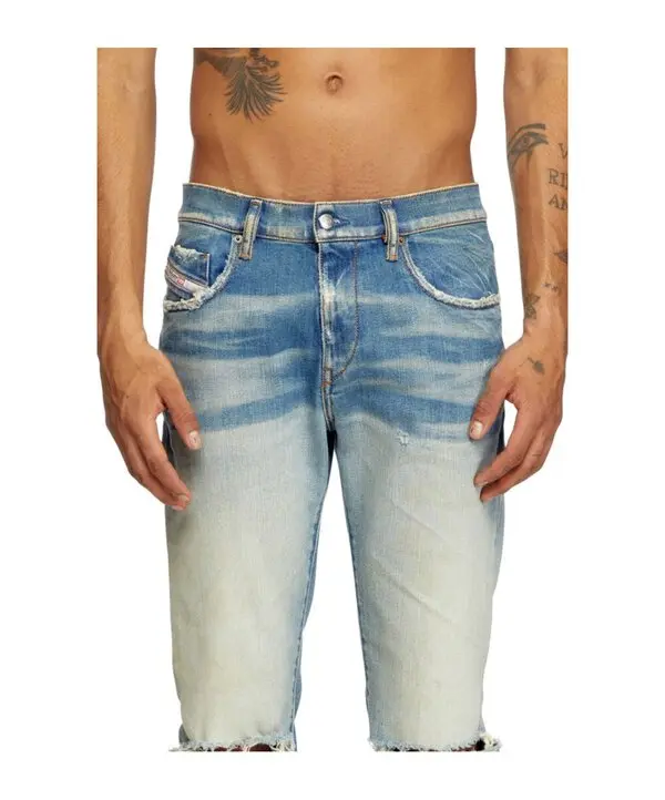 DIESEL® D-strukt Tapered Jeans - Medium Blue