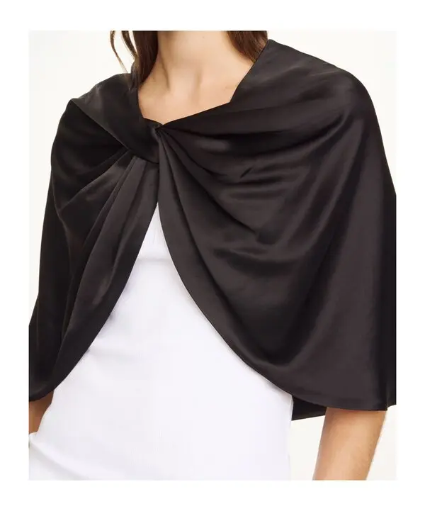 BY MALENE BIRGER Ruched Satin Cape